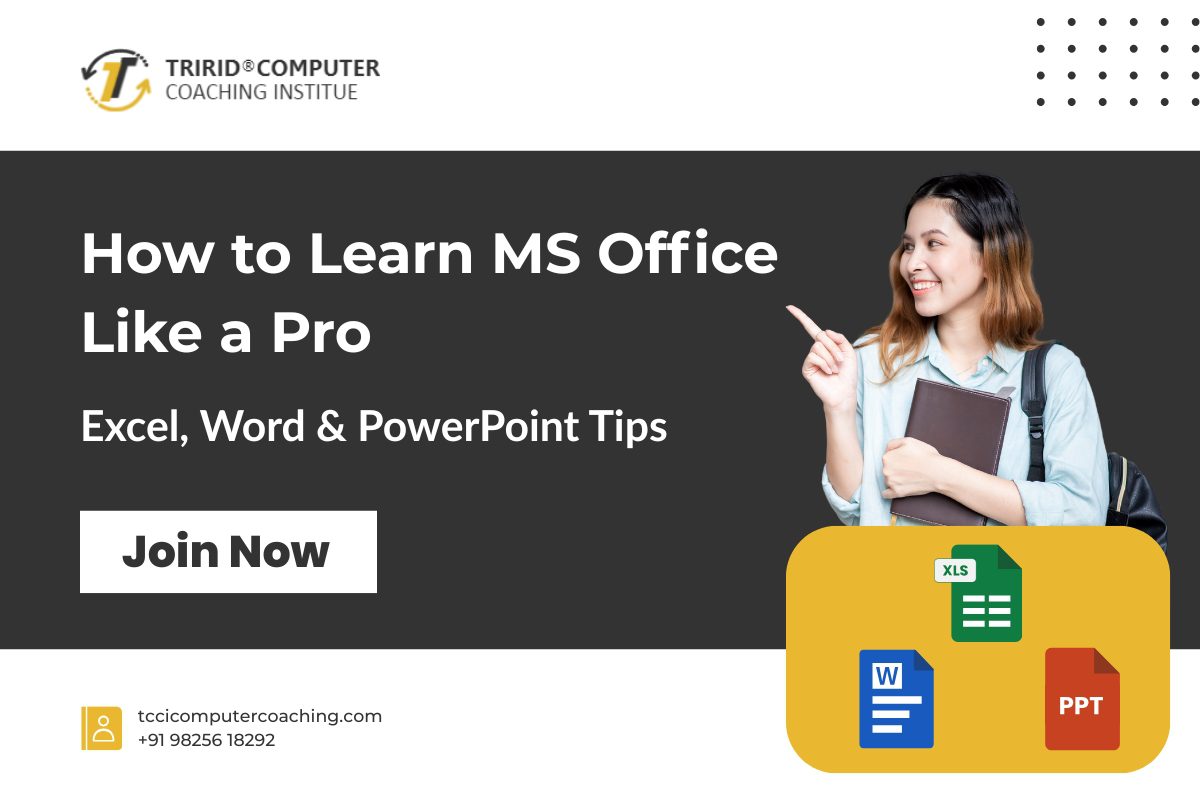 MS Office courses Bopal Ahmedabad | TCCI Coaching